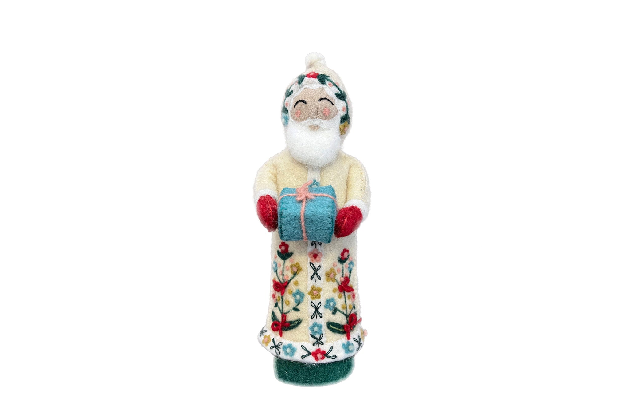 Santa Mantel Topper – French Knot