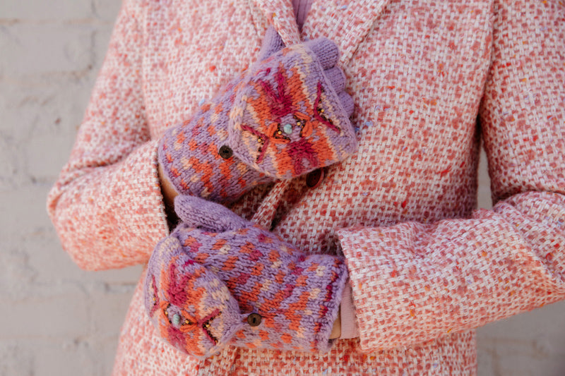 Sedona Convertible Mittens – French Knot